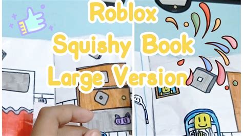 [paper Crafts Diy] Roblox Squishy Book Large Version Asmr 🔇 No Music Youtube
