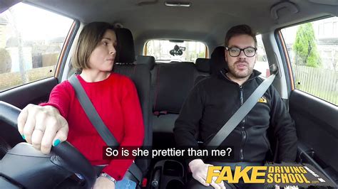Fake Driving School Jealous Learner Wants Hard Fucking Brunette Porn