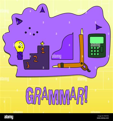 Handwriting Text Grammar Concept Meaning System And Structure Of A Language Correct Proper