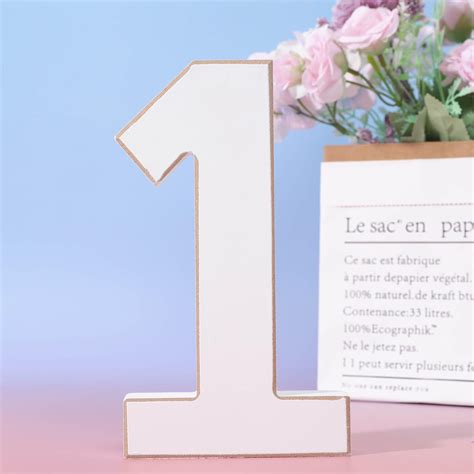Wooden Number 1 Holding Decor 1st Birthday Party