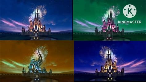 Walt Disney Pictures Logo Quadparison 1 Youtube