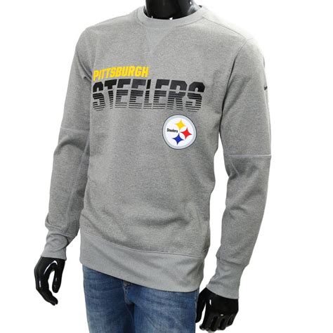 Pittsburgh Steelers Mens Nike Long Sleeve Coachs Crew