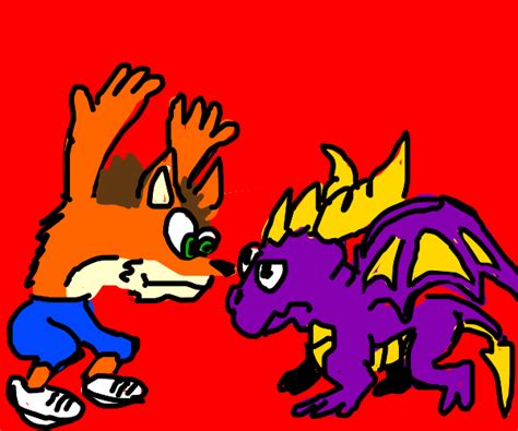 Crash Bandicoot Vs Spyro The Dragon Drawception