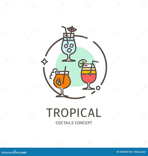 Coctails Lineart Minimalist Vector Illustration Negroni 247633725