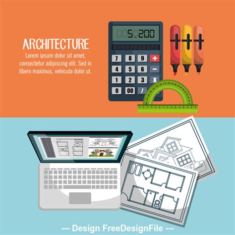 Professional Architectural Design Vector Free Download
