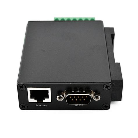 rail mount serial server rs232 485 422 to rj45 ethernet module poe