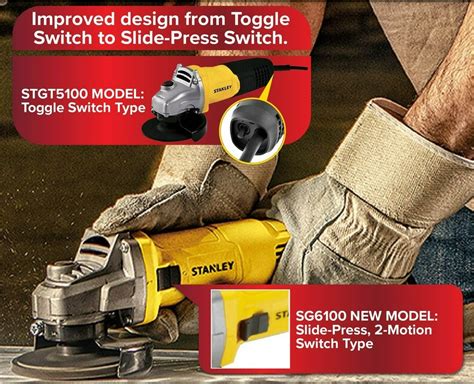 Stanley 620w 4 Small Angle Grinder Sg6100 Grender Grander 磨机 Shopee