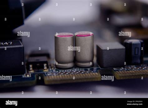 Computer Graphics Card Or Display Card And Circuits Dvi Display Port Connectors Isolated On