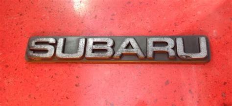 Subaru Brat Subaru Gl Wagon Plastic Fender Emblem Nameplate Badge Emblems