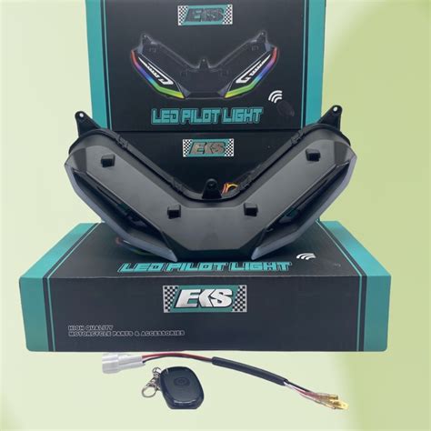 Eks Pilot Light Led Mata Gaban Y15zr Blue Red Yellow White 100 Original Eks Shopee Malaysia