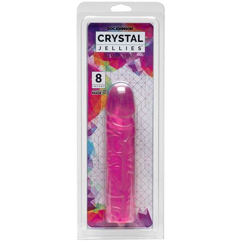 Doc Johnson 8 Classic Dong White Straight Veiny Dildo