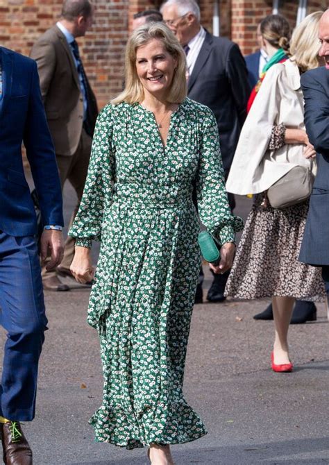 Sophie Wessex Wears £92 Floral Maxi Dress On Engagement Before Rushing To Balmoral Castle