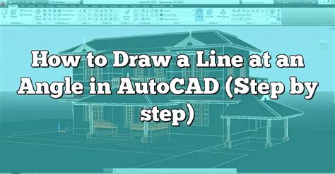 How To Draw A Line At An Angle In Autocad Design Talk