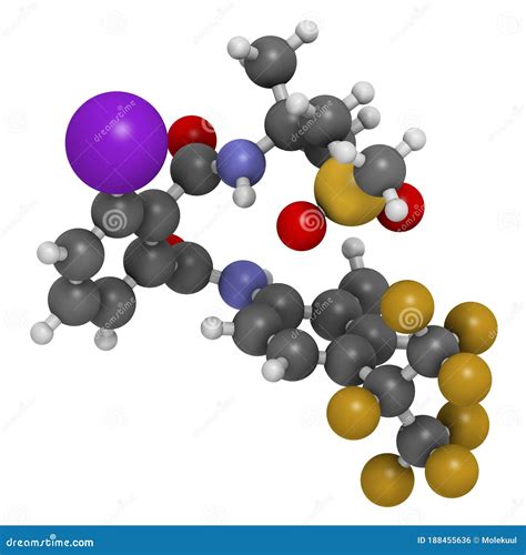 Flubendiamide Insecticide Molecule Ryanoid Class Skeletal Formula