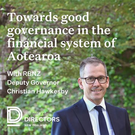 Simone Robbers On Linkedin Great To Hear From Our Deputy Governor Christian Hawkesby Talking This