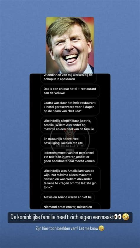 Zien Dronken Amalia Willem Alexander én Maxima In Afgehuurd Hotel Gespot