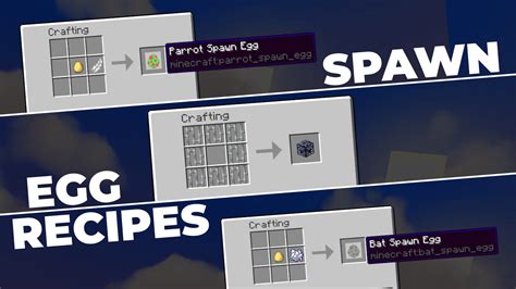 Spawn Egg Recipes для Майнкрафт 1 16 5 1 16 4 Tlauncher Legacy