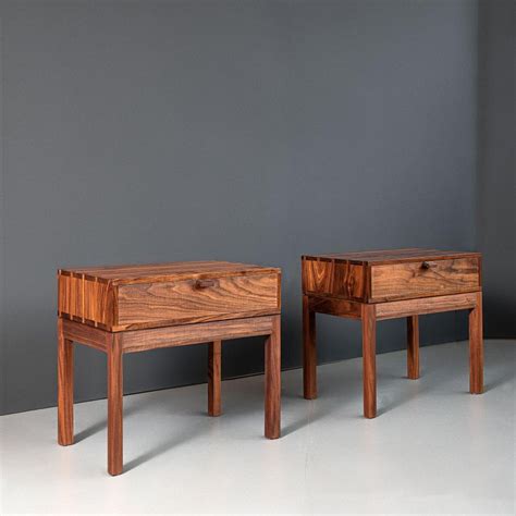 Handcrafted Night Stands Walnut And Oak For Sale At 1stdibs