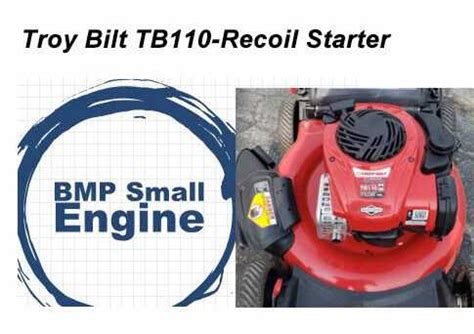 Troy Bilt TB110 Parts - A Visual Guide