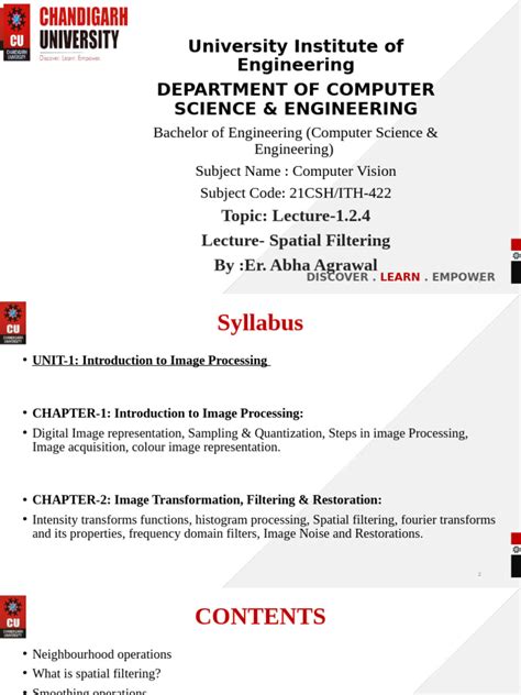 lecture 1 2 4 spatial filtering pdf signal processing
