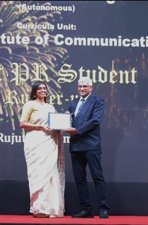 I Am Delighted To Share That I Have Completed My Post Graduate Degree In Public Relations And