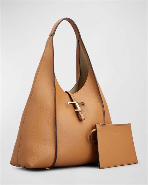 Tods Medium T Timeless Hobo Bag Neiman Marcus