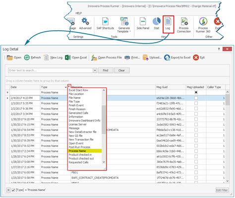 Getting Started With Process Runner Understanding Individual Ribbon