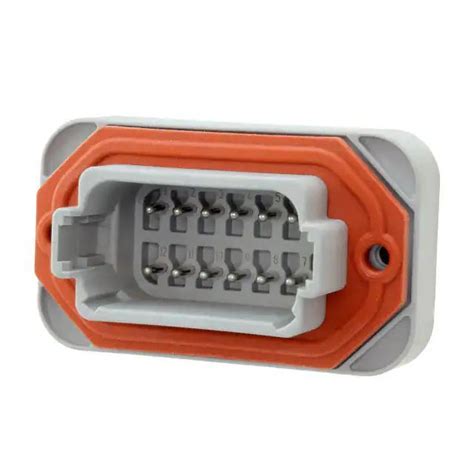 12 Way Deutsch Dt15 Series Straight Dt Pcb Header Connector Panel Mount