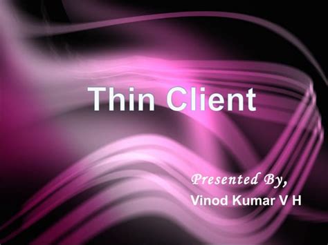 Thin Client Ppt