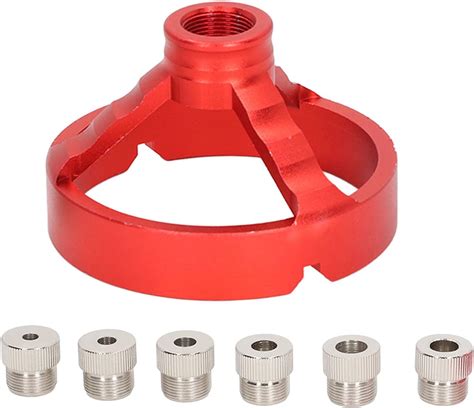 Woodworking Hole Punch Locator With 6 Drill Bushings Aluminum Alloy