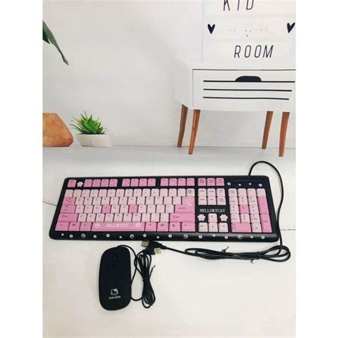 Hello Kitty Keyboard Set Black Mouse Lazada Ph