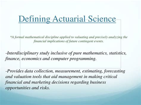 Ppt Actuarial Science Club Powerpoint Presentation Free Download