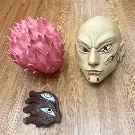 Sukuna Final Form Head Mask With Hair Jujutsu Kaisen 3d Model By