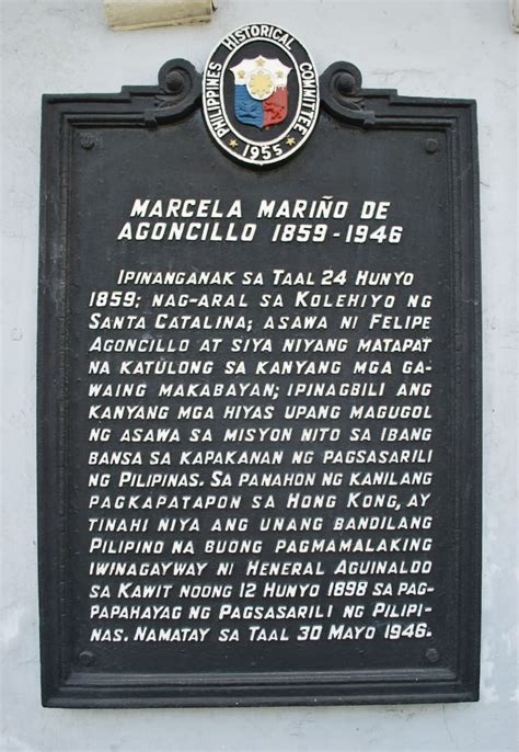 Marcela Agoncillo Historical Landmark Registry