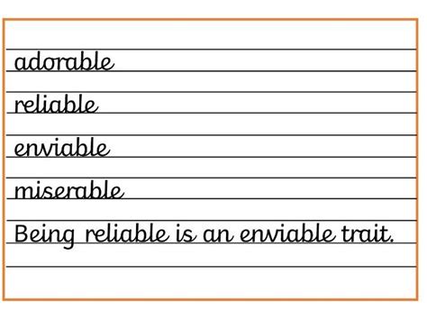 Unlooped Cursive Handwriting To Match Rwi Spelling Book 5 Teaching Resources