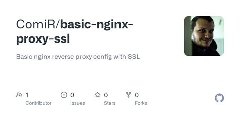 Github Comir Basic Nginx Proxy Ssl Basic Nginx Reverse Proxy Config With Ssl