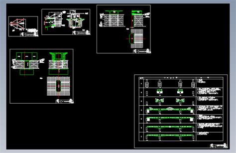 40 64 40m连续梁桥施工支架用贝雷架设计及验算 Autocad 2000 模型图纸下载 懒石网