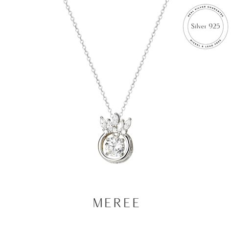 Jual Meree Dancing Crown Necklace Sterling Silver Kalung Perak Wanita Anti Karat Shopee Indonesia