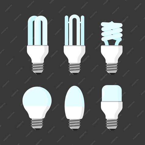 Diseño De Ilustración De Vector De Lámpara Led Moderna Vector Premium