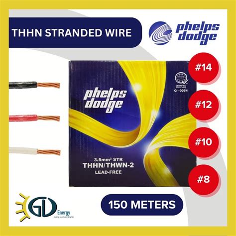 Phelps Dodge Thhn Stranded Electrical Wire 150meters 14 7 2 0mm 12 7 3