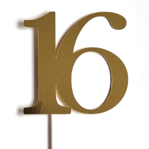 Taarttopper Cijfer 16 Goud Koop Je Bij Happy Baking
