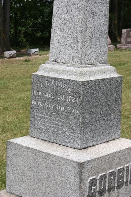 Thomas Barton Corbin 1823 1884 Find A Grave Memorial