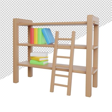 Premium Psd Books Shelf Library