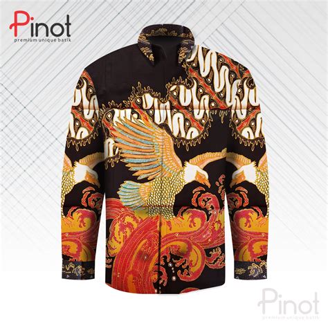 Mock Up Kemeja Batik Lengan Panjang ~ Golden
