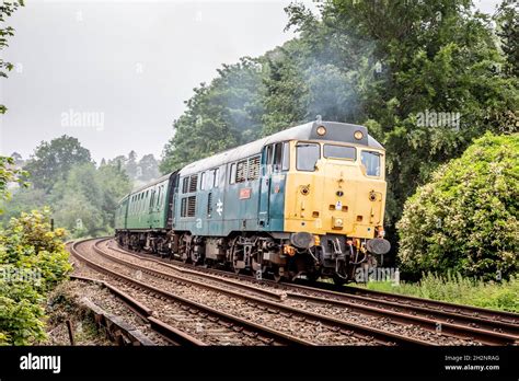 Br Class 31 No 31430 Sister Dora Approaches Eridge On The Spa Valley