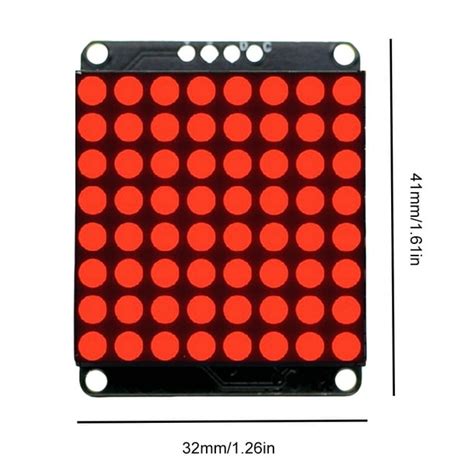 Módulo De Microcontrolador De Módulo De Matriz Led De 8x8 Puntos