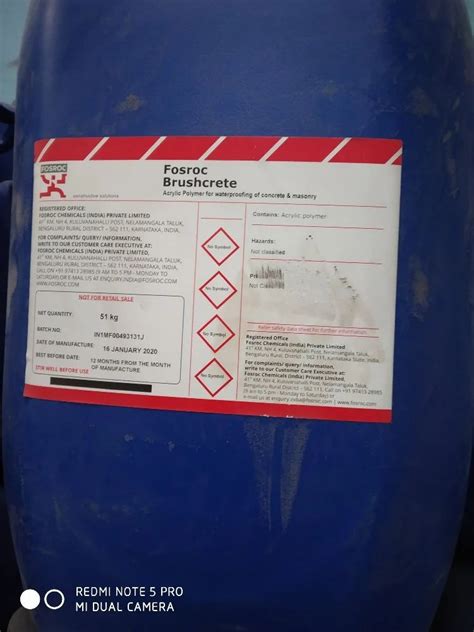 Acrylic Polymer Waterproofing Coating For Floors At ₹ 78kg In Noida