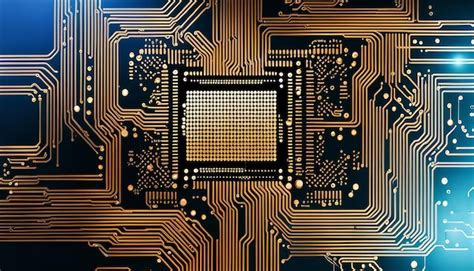 Creative Computer Microchip Background Premium Ai Generated Image