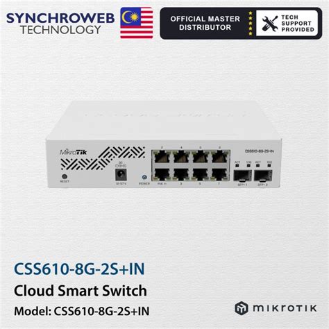 Mikrotik Cloud Smart Switch Css610 8g 2s In Portable Powerful And
