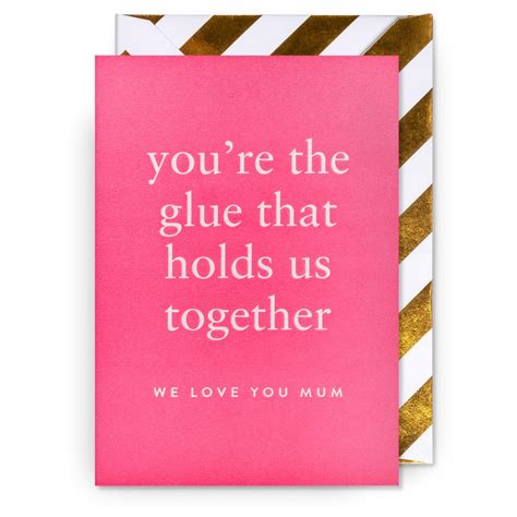 We Love You Mum Mothers Day Card Lagom Design Outer Layer